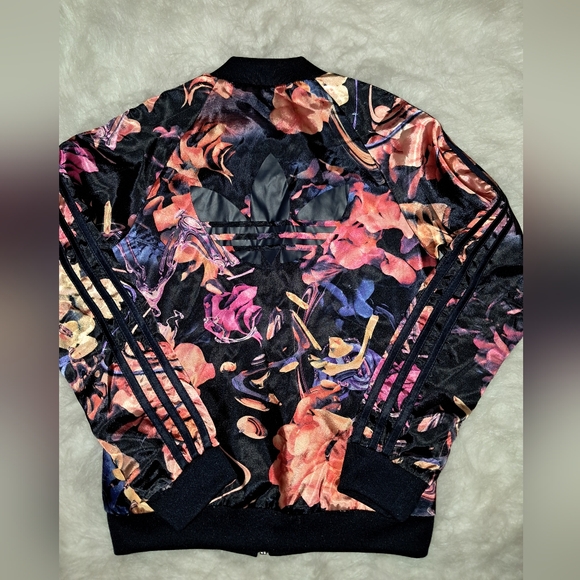 adidas | Jackets & Coats | Adidas Floral Print Light Jacket | Poshmark